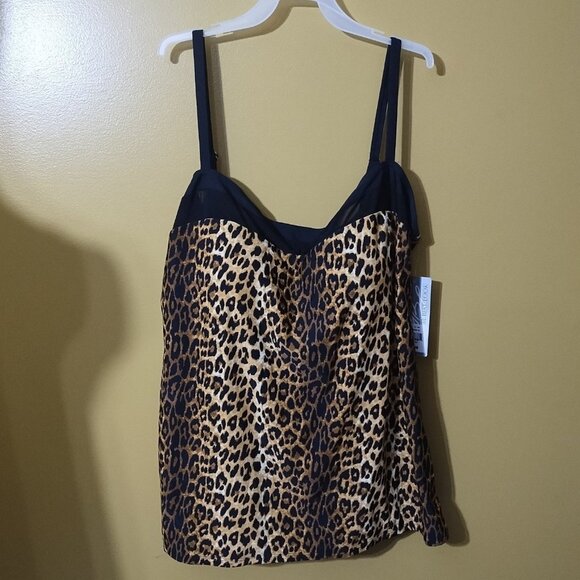 Your Best Look | Swim | Nwt Your Best Look Cheetah Print Tankini 24w ...
